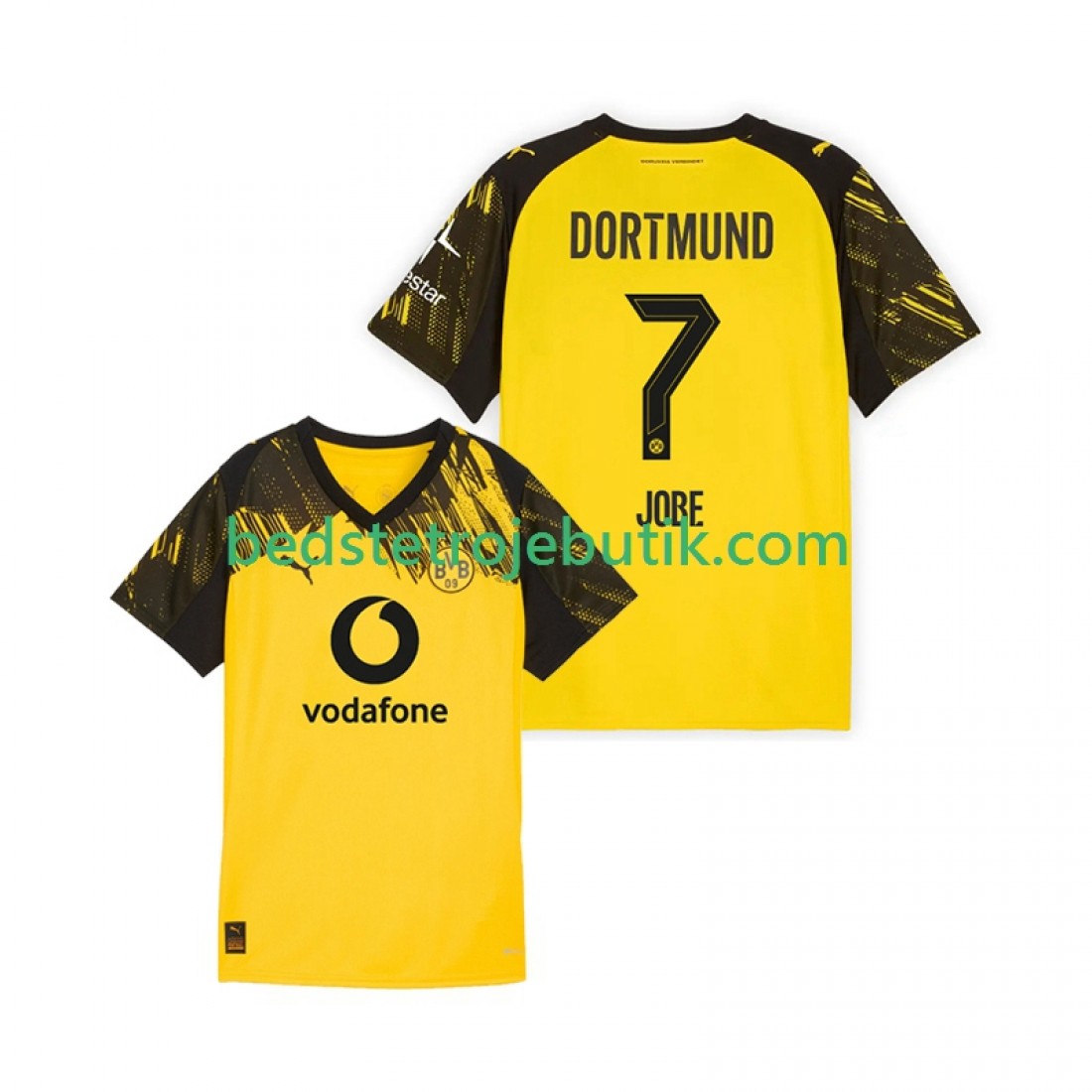 Borussia Dortmund Jobe Bellingham 7 Mænd Hjemmebane Fodboldtrøje 2025 ...